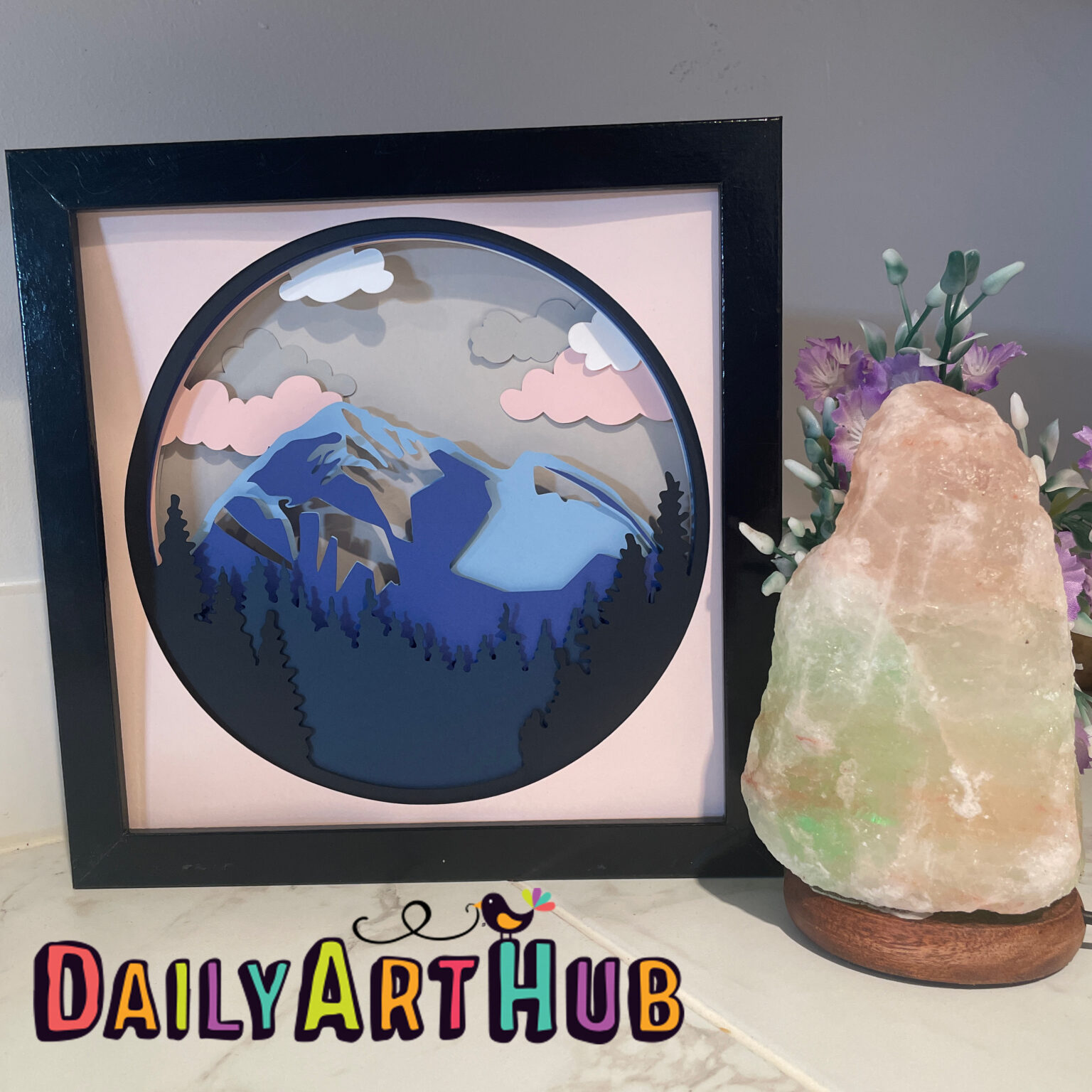 Mountain Scene Shadowbox Files for Cricut and Cutting Machine – Daily ...