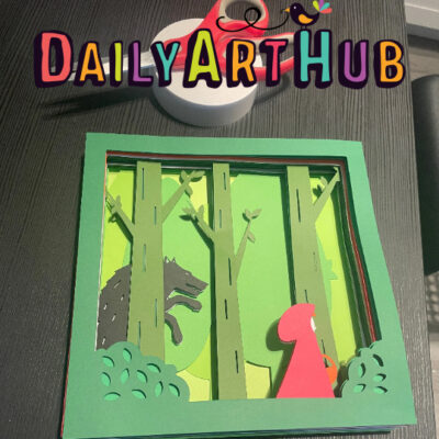 Little Red Riding Hood Shadowbox Files for Cricut and Cutting Machine ...