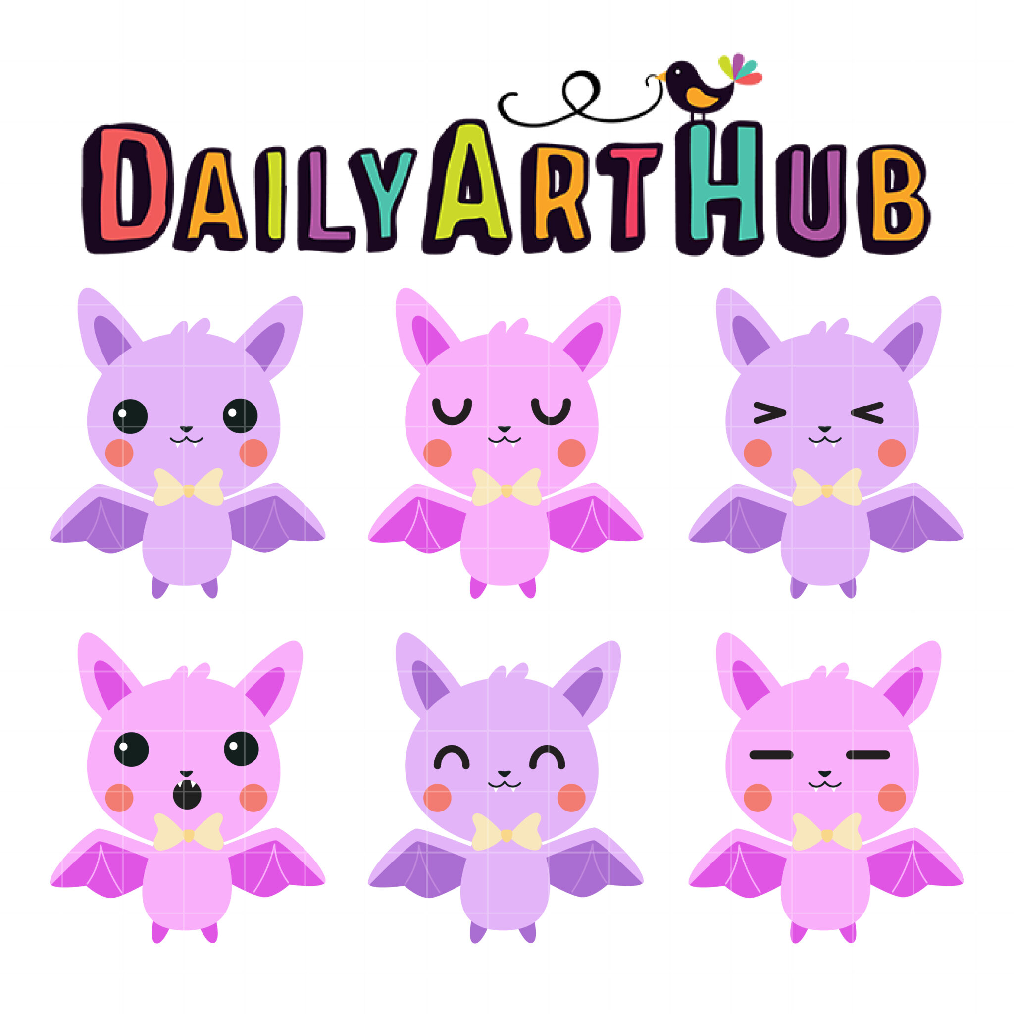 Halloween Goth Bat Clip Art Set – Daily Art Hub // Graphics, Alphabets ...