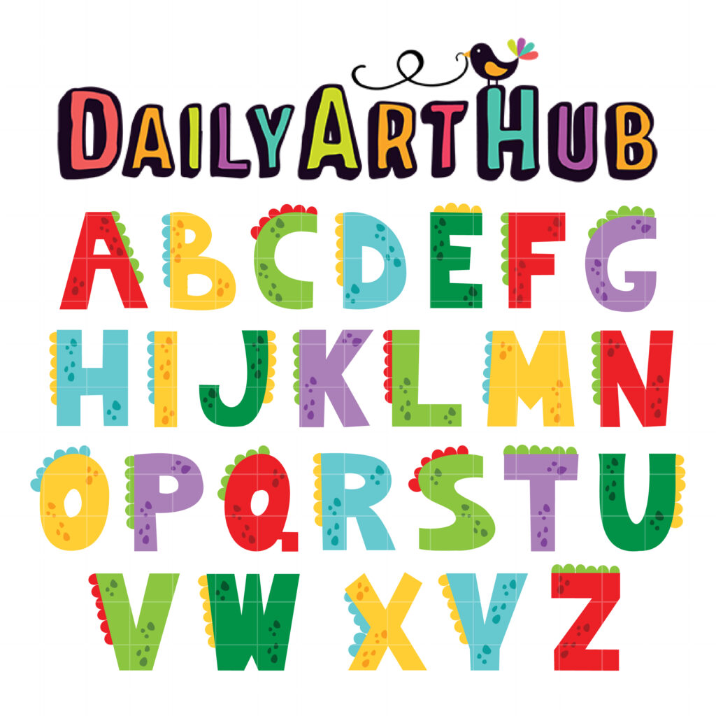 Alphabet Clip Art Set at Lisa Hawke blog