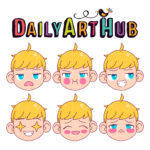 Cute Boy Emoticon Clip Art Set – Daily Art Hub // Graphics, Alphabets & SVG