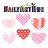 Valentine Hearts Pattern Clip Art Set – Daily Art Hub // Graphics ...