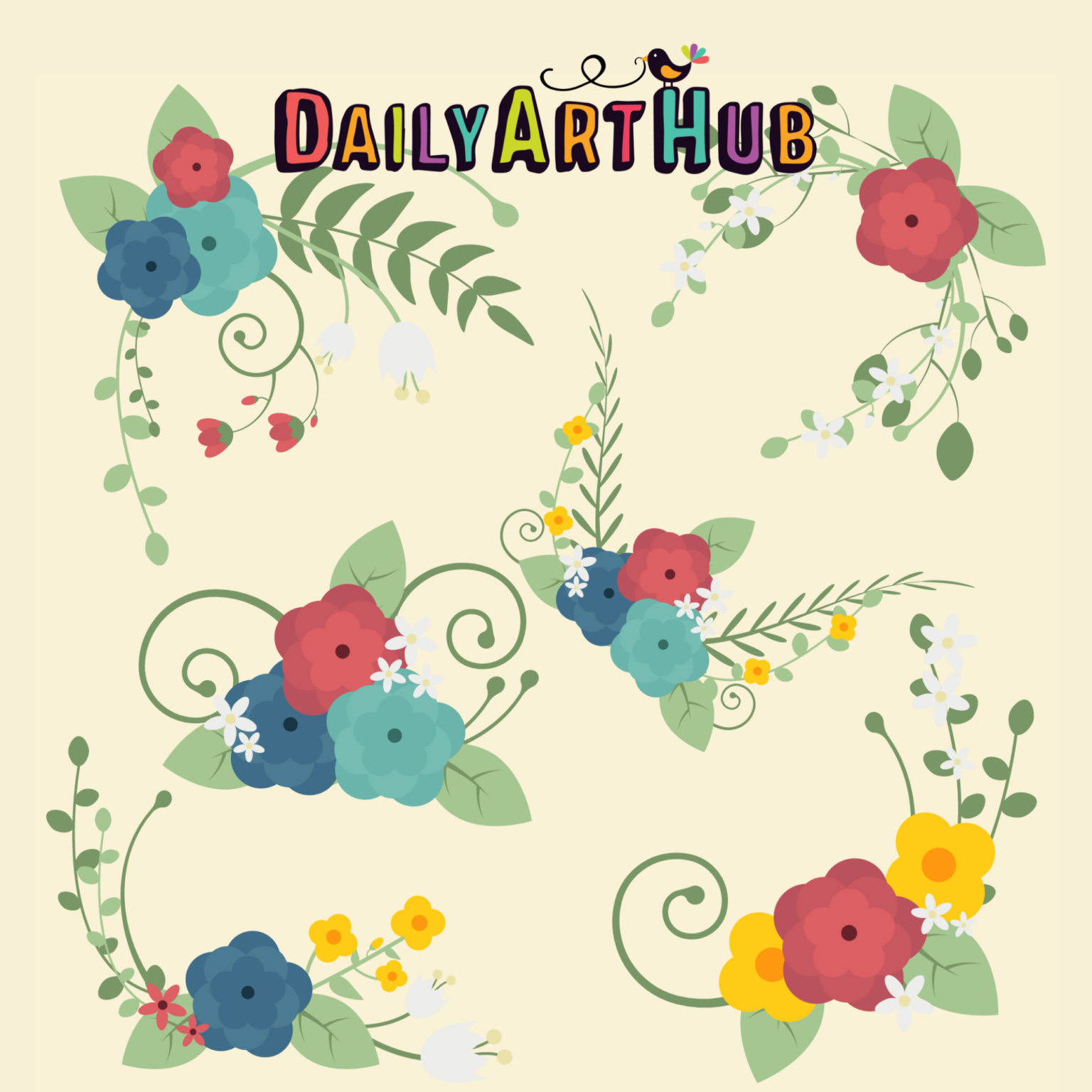 Flowers – Daily Art Hub // Graphics, Alphabets & SVG