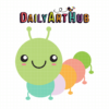 Smiley Caterpillar Clip Art Set – Daily Art Hub // Graphics, Alphabets ...