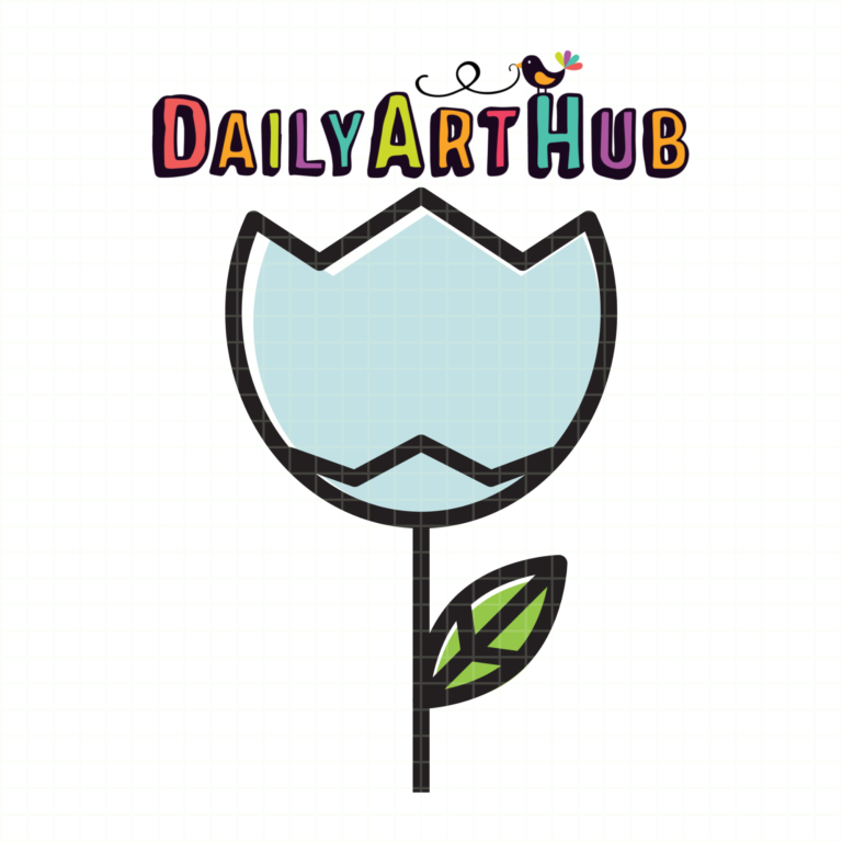 Tulip Doodle Clip Art – Daily Art Hub // Graphics, Alphabets & SVG