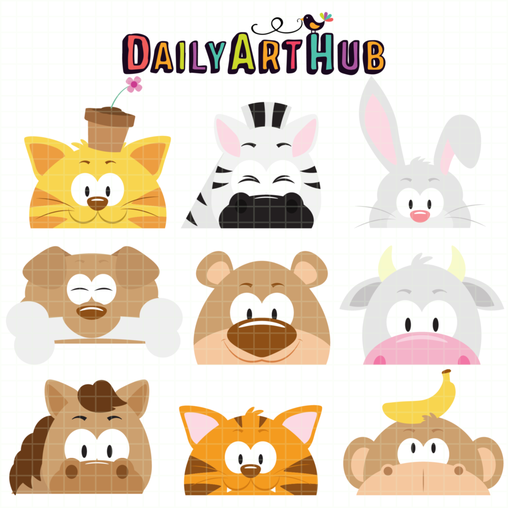 Peekaboo Clip Art Set – Daily Art Hub // Graphics, Alphabets & SVG