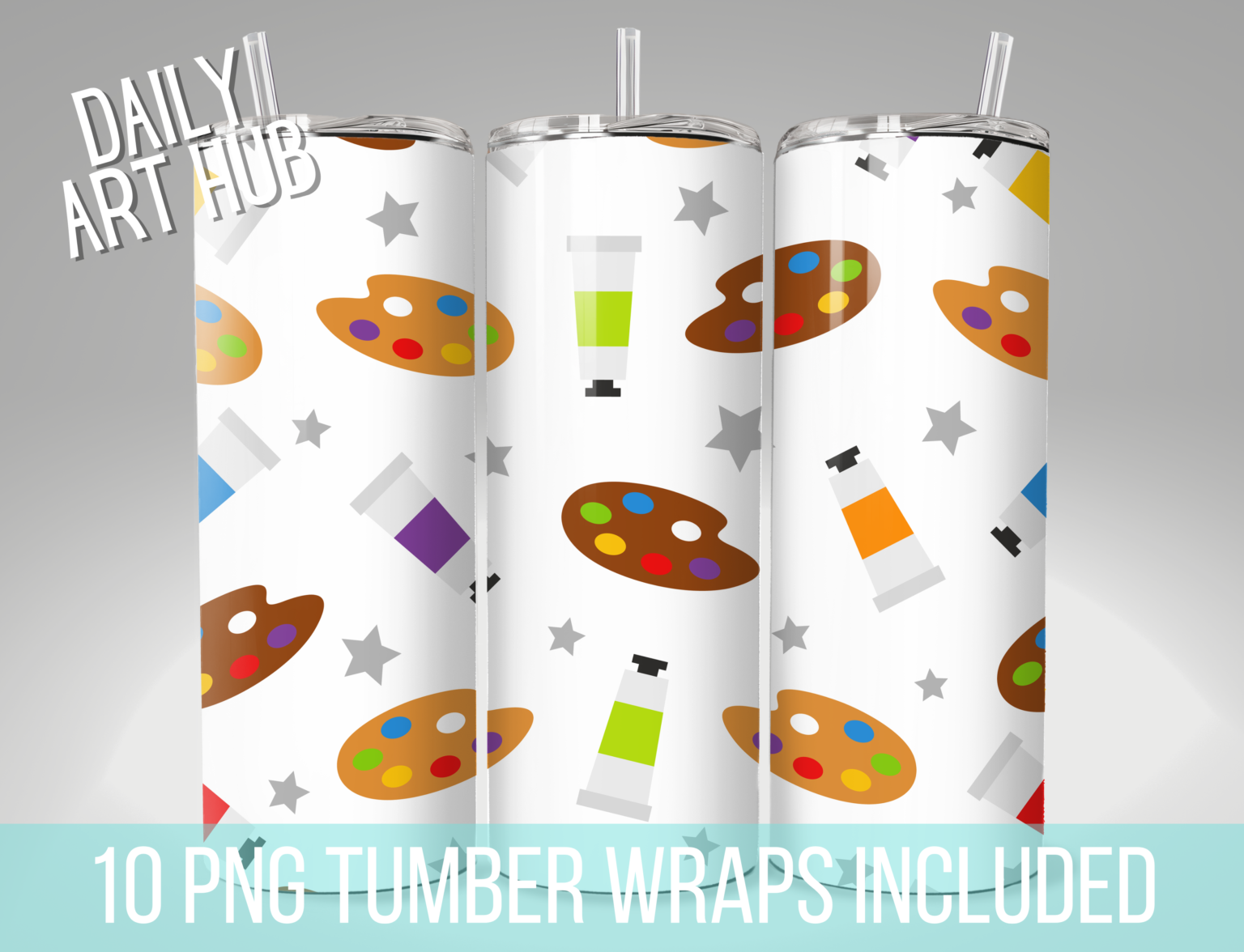 Art Class Sublimation Tumbler Wraps – Daily Art Hub // Graphics ...
