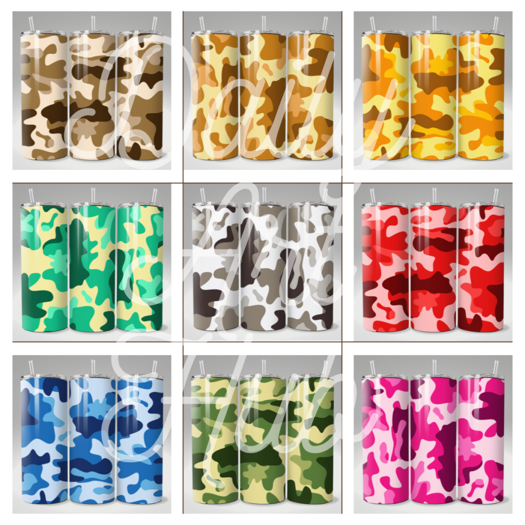 Camouflage Sublimation Tumbler Wraps – Daily Art Hub // Graphics ...