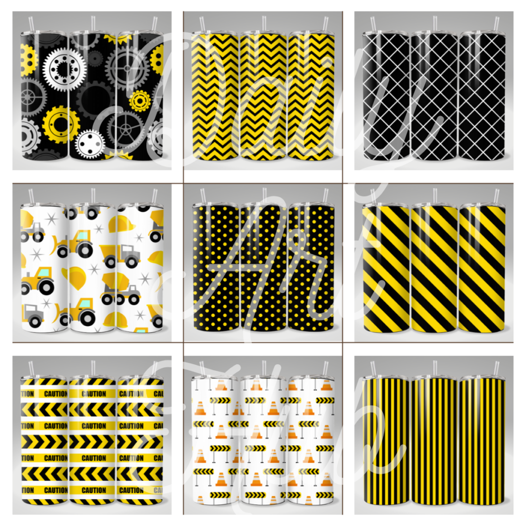 Construction Sublimation Tumbler Wraps – Daily Art Hub // Graphics ...