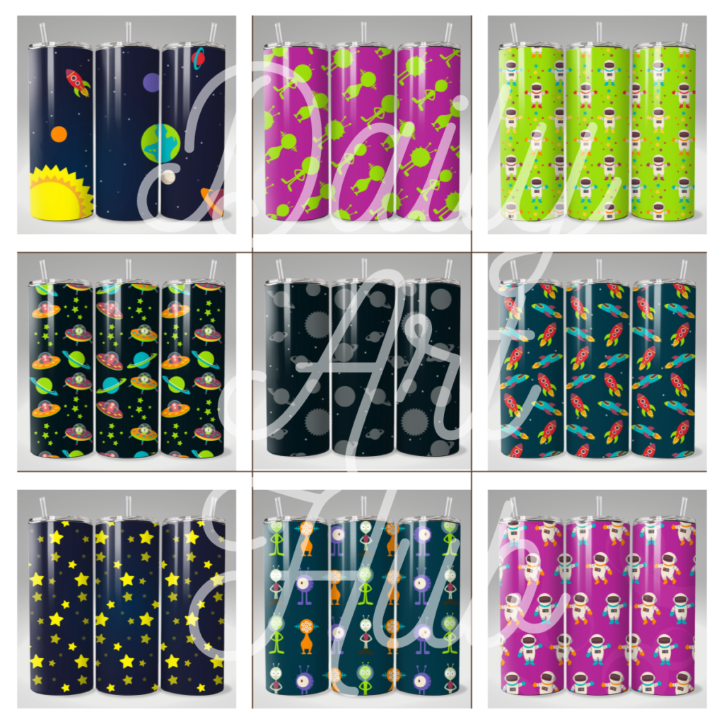 Outer-space Sublimation Tumbler Wraps – Daily Art Hub // Graphics ...