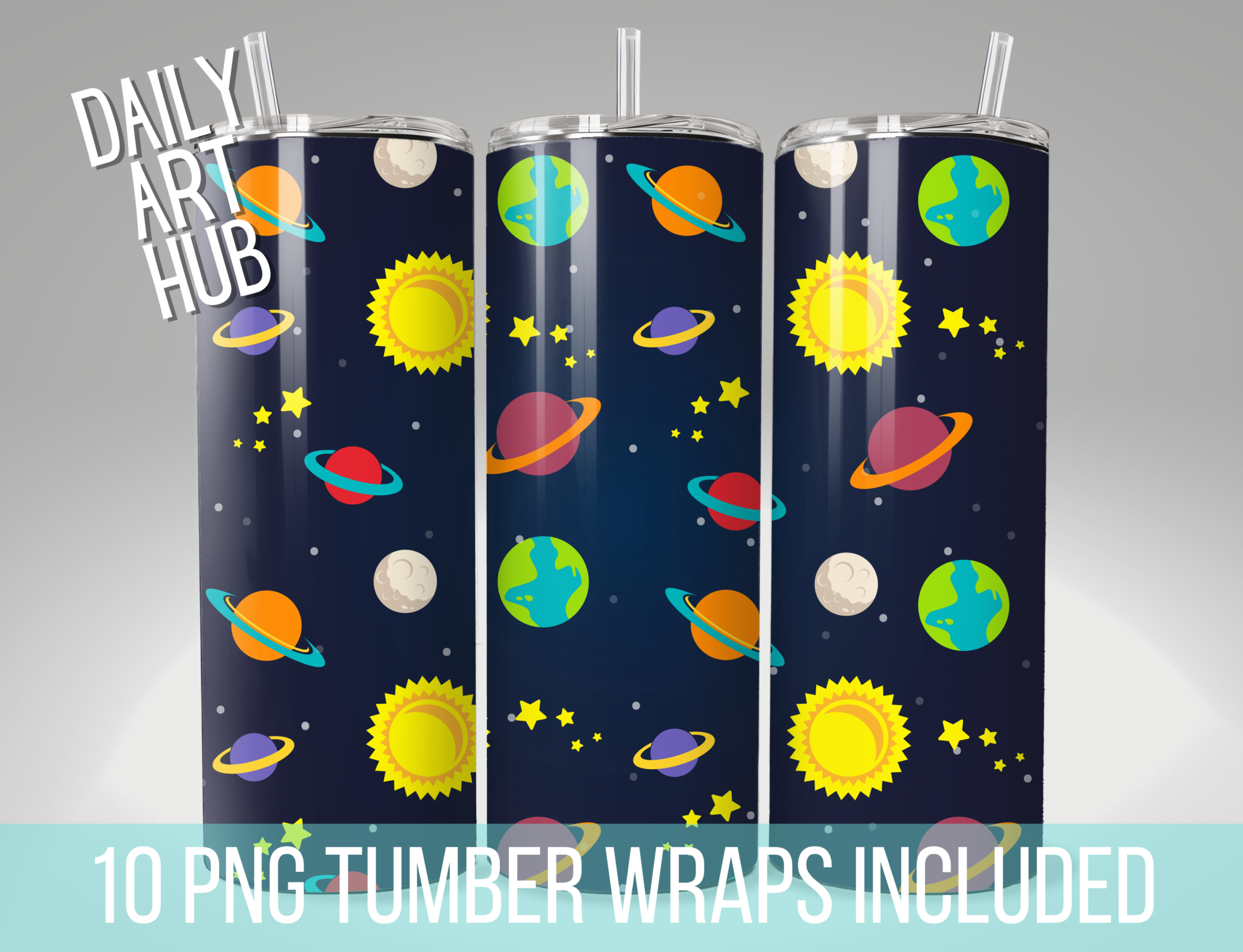 Outer-space Sublimation Tumbler Wraps – Daily Art Hub // Graphics ...