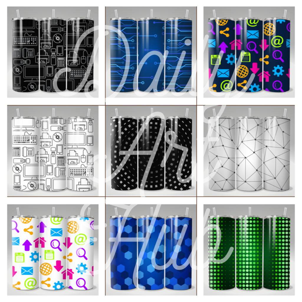 Technology Sublimation Tumbler Wraps – Daily Art Hub // Graphics ...