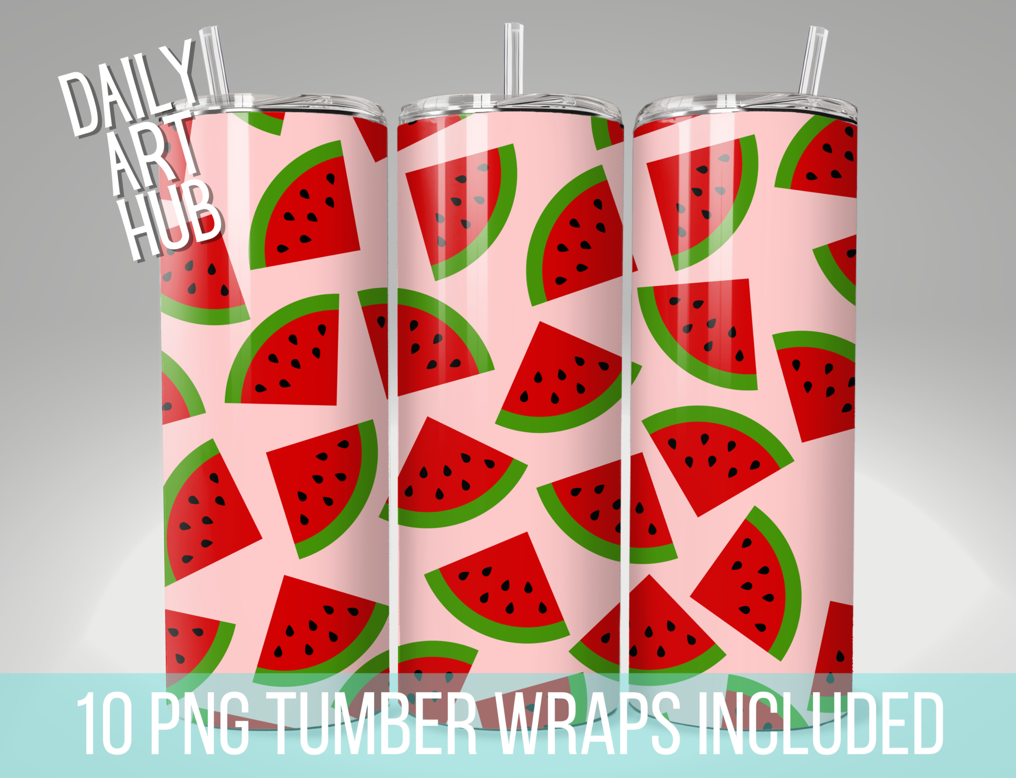 Watermelon Sublimation Tumbler Wraps – Daily Art Hub // Graphics ...