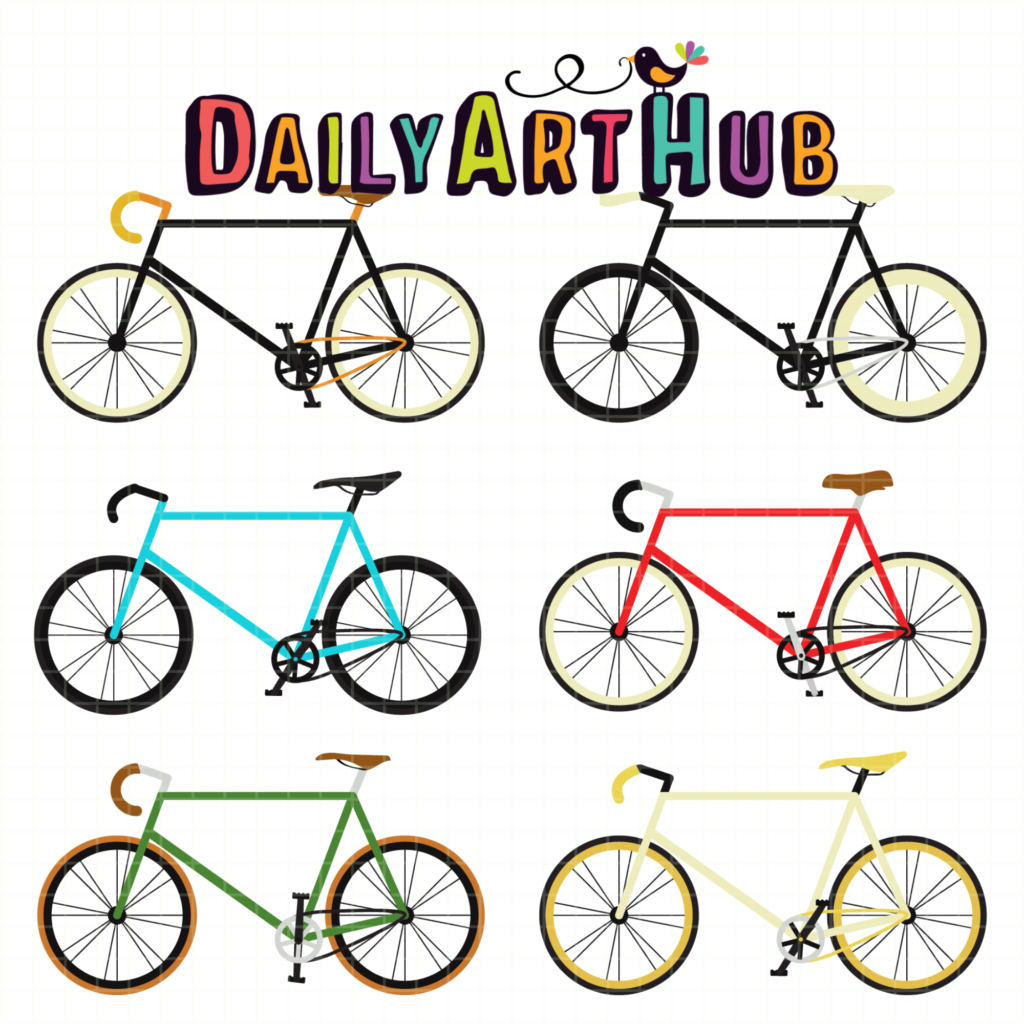 Fixie Bikes Clip Art – Daily Art Hub // Graphics, Alphabets & SVG
