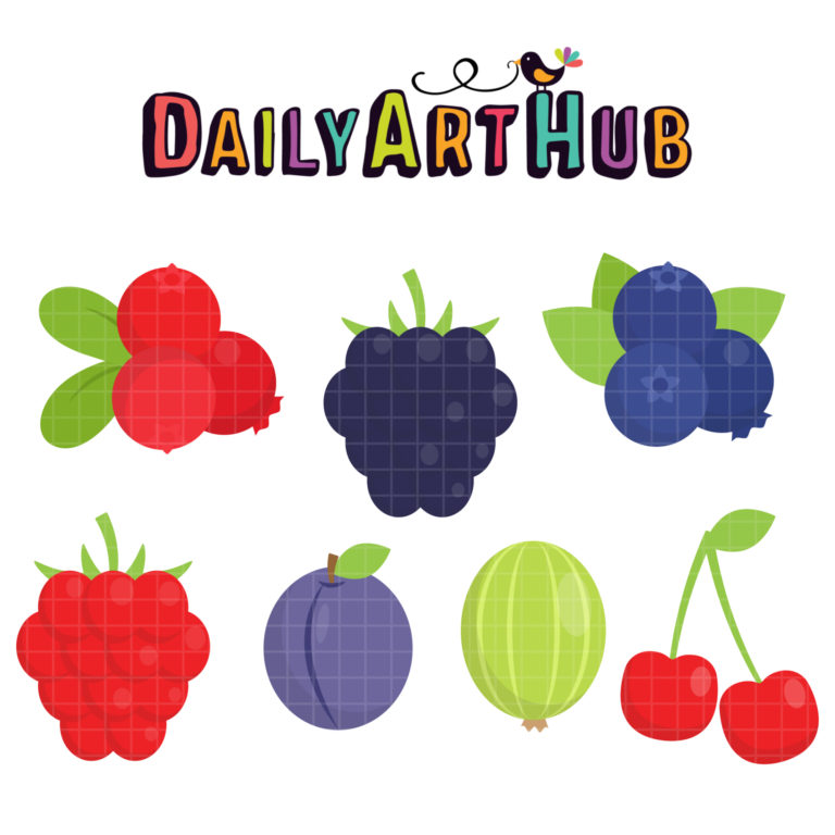 Berries Clip Art Set – Daily Art Hub // Graphics, Alphabets & SVG