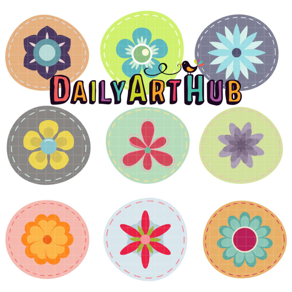 Decorative Flowers Clip Art Set – Daily Art Hub // Graphics, Alphabets ...