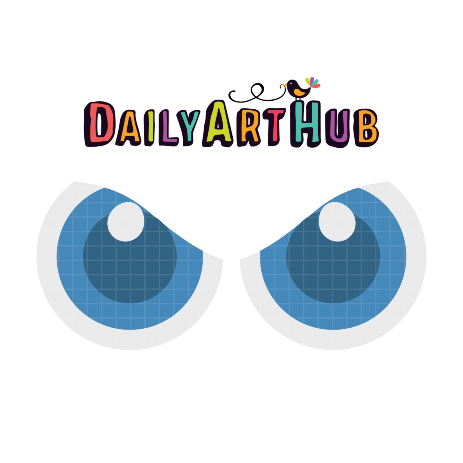 Blue Spooky Eyes Clip Art – Daily Art Hub // Graphics, Alphabets & SVG