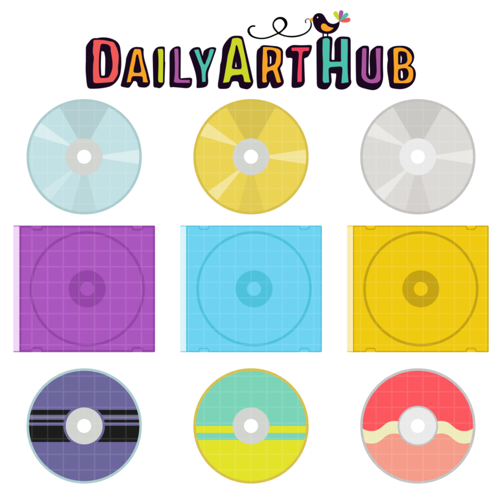Compact Discs Clip Art Set – Daily Art Hub // Graphics, Alphabets & SVG