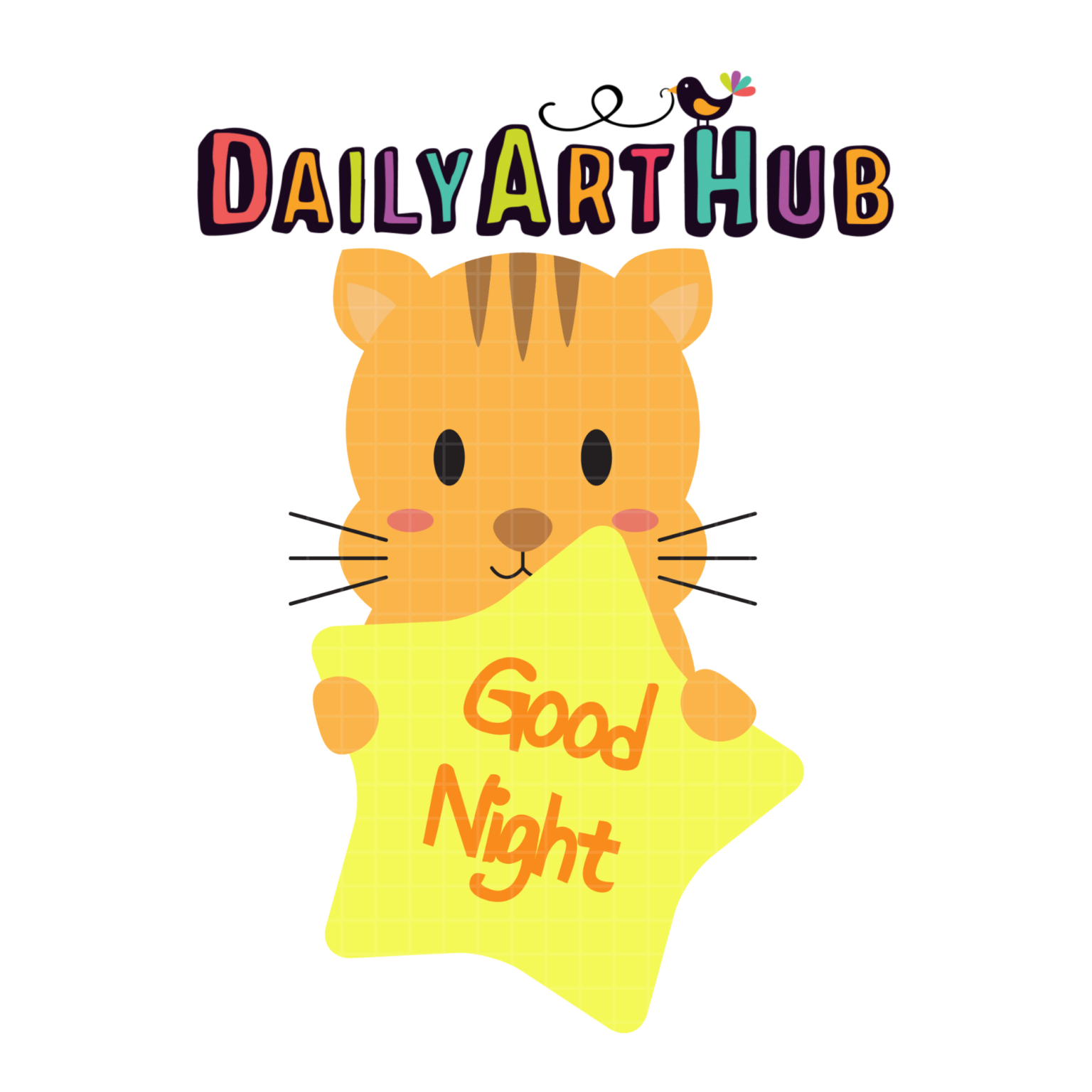Tiger Good Night Clip Art – Daily Art Hub // Graphics, Alphabets & SVG