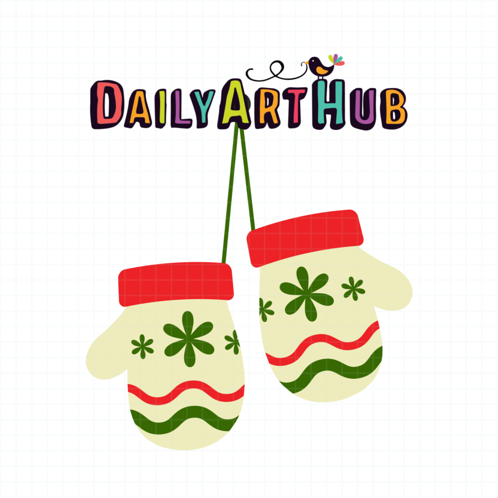FREE Snow Mittens Clip Art – Daily Art Hub // Graphics, Alphabets & SVG
