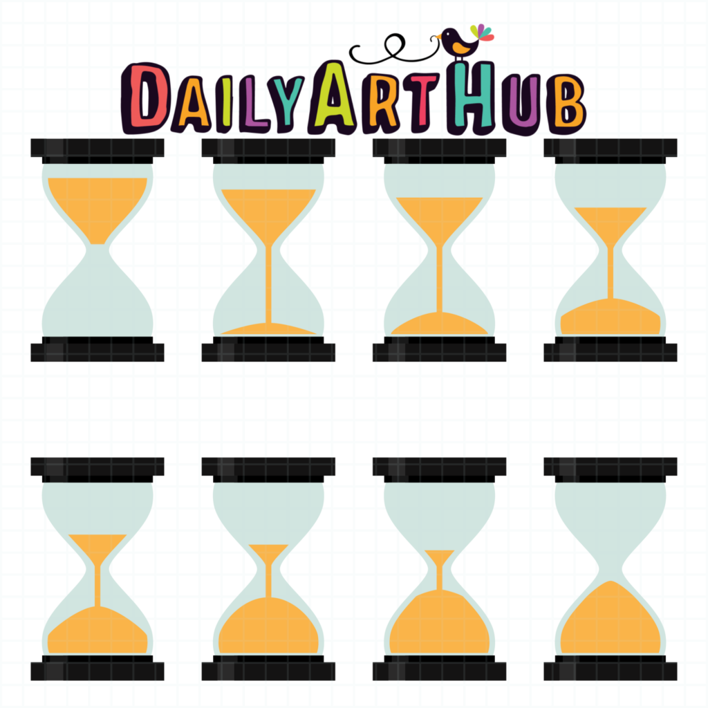 Hour Glass Clip Art Set – Daily Art Hub // Graphics, Alphabets & SVG