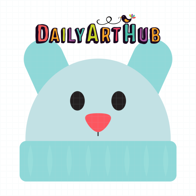 FREE Bunny Beanie Clip Art – Daily Art Hub // Graphics, Alphabets & SVG