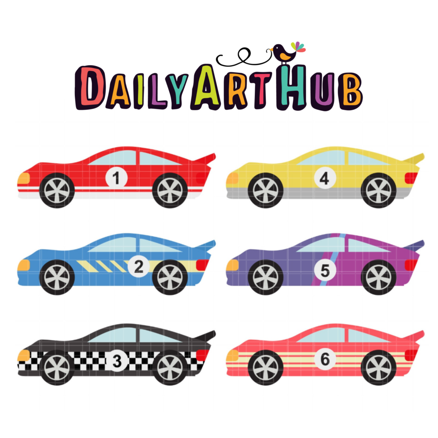 Cool Race Cars Clip Art Set – Daily Art Hub // Graphics, Alphabets & SVG