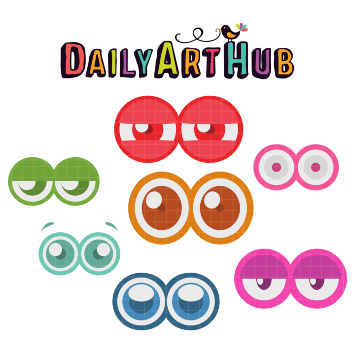 Monster Googly Eyes Clip Art Set – Daily Art Hub // Graphics, Alphabets ...